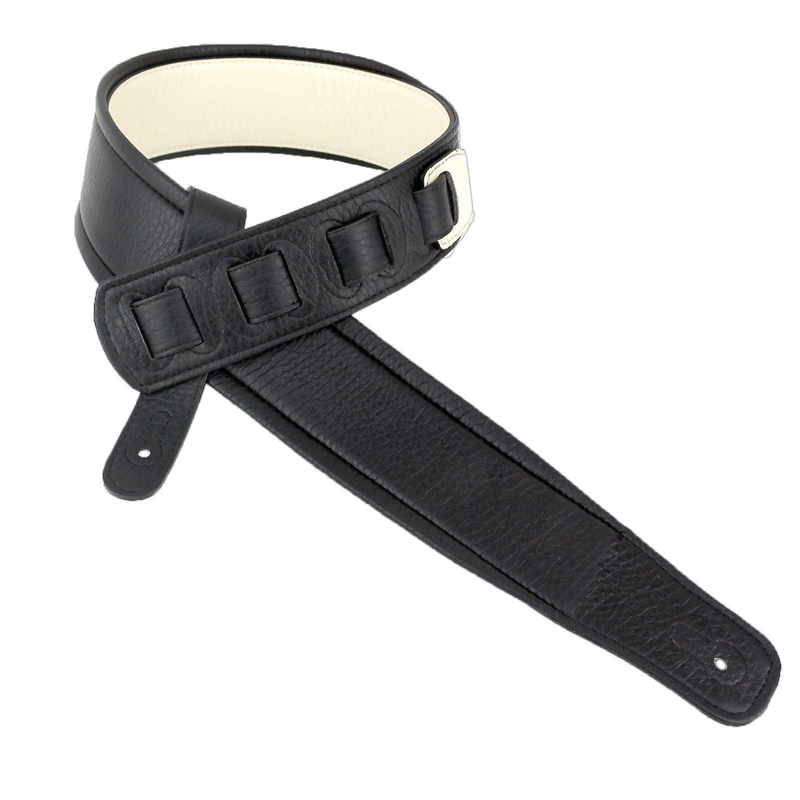 Eggshell Cream Natural Finish Padded Leather Guitar Strap | Etsy