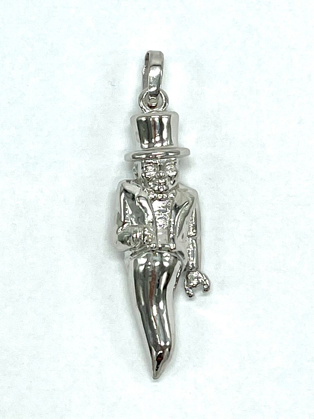 Sterling Silver Large Italian Corno Gobbo Pendant - Etsy