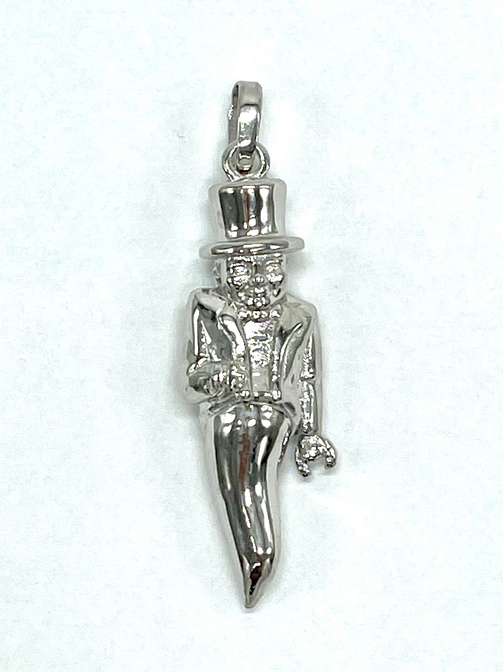 Sterling Silver Large Italian Corno Gobbo Pendant - Etsy