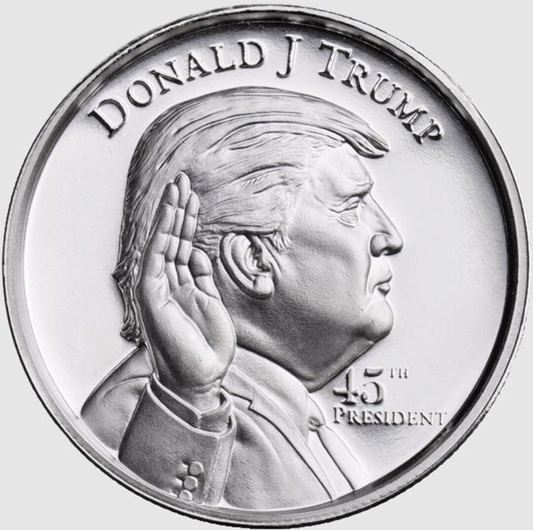 2 Oz Donald Trump 45th President .999 Fine Silver Coin - Etsy