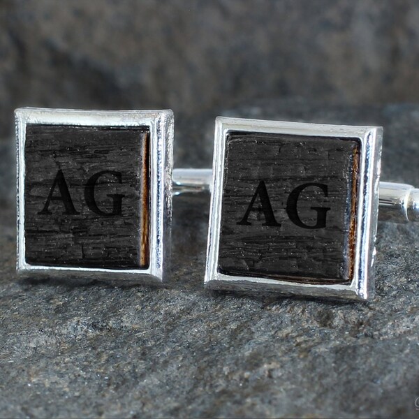 Initial Cufflinks - Etsy