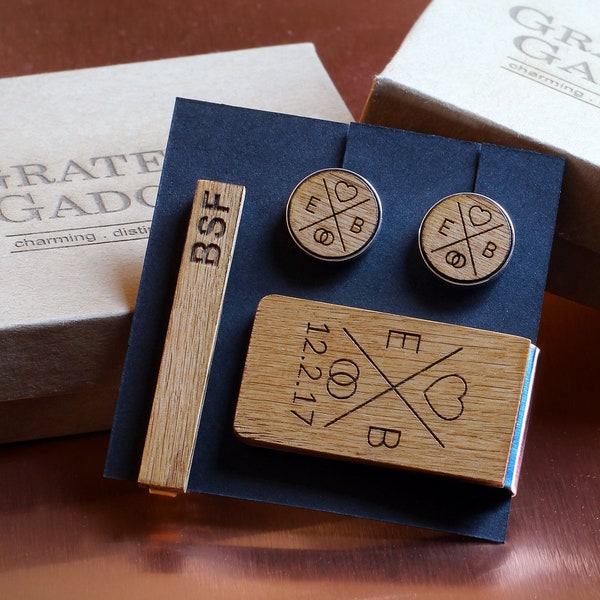 Initial Cufflinks - Etsy