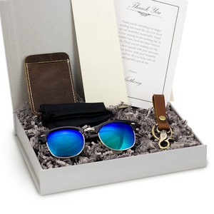 Graduation Gift for Him, Fraternity Gift Box Gift Set, Leather Wallet ...