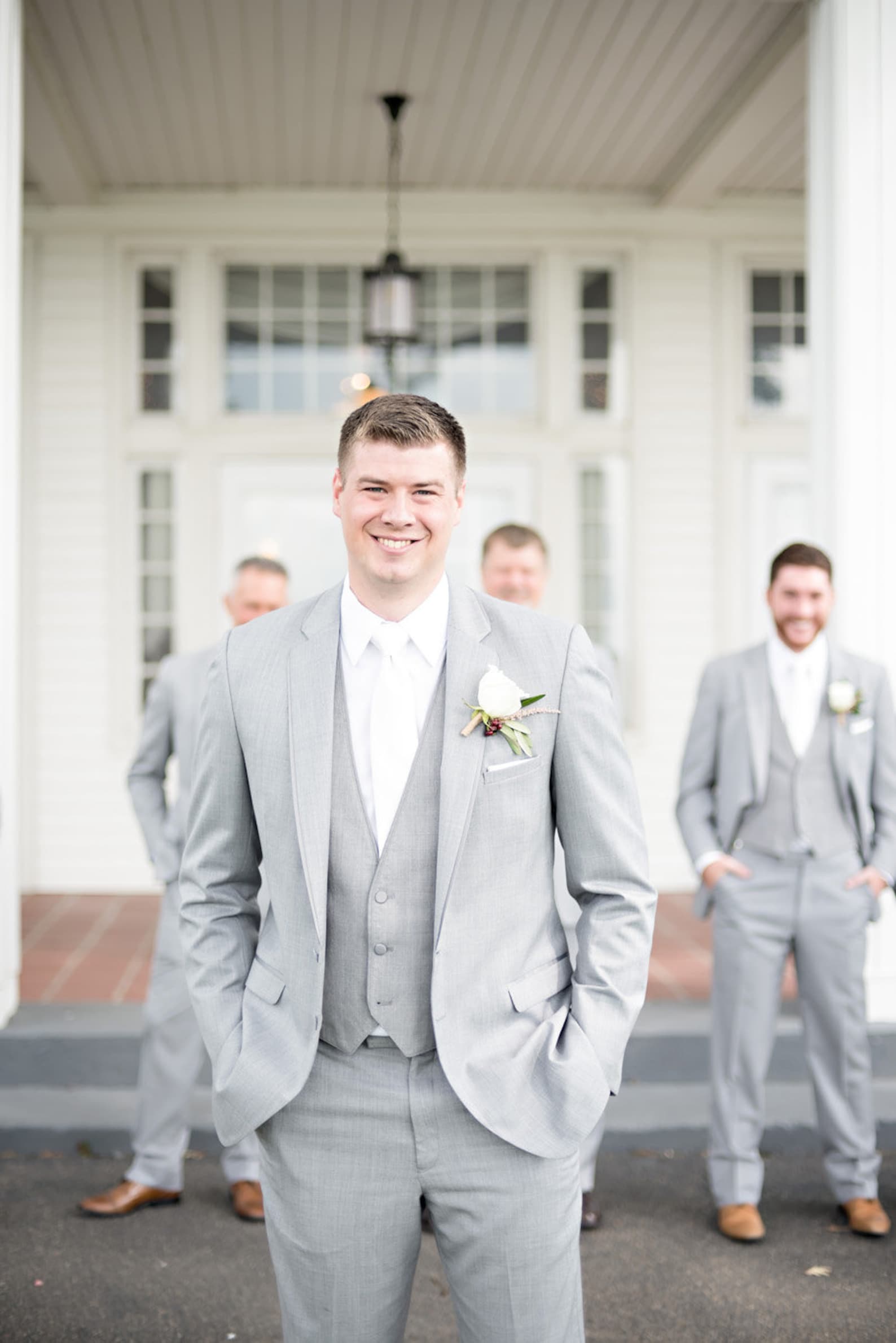 Groomsmen Tie Solid White Necktie 3 Inch Men's Ties Silk | Etsy