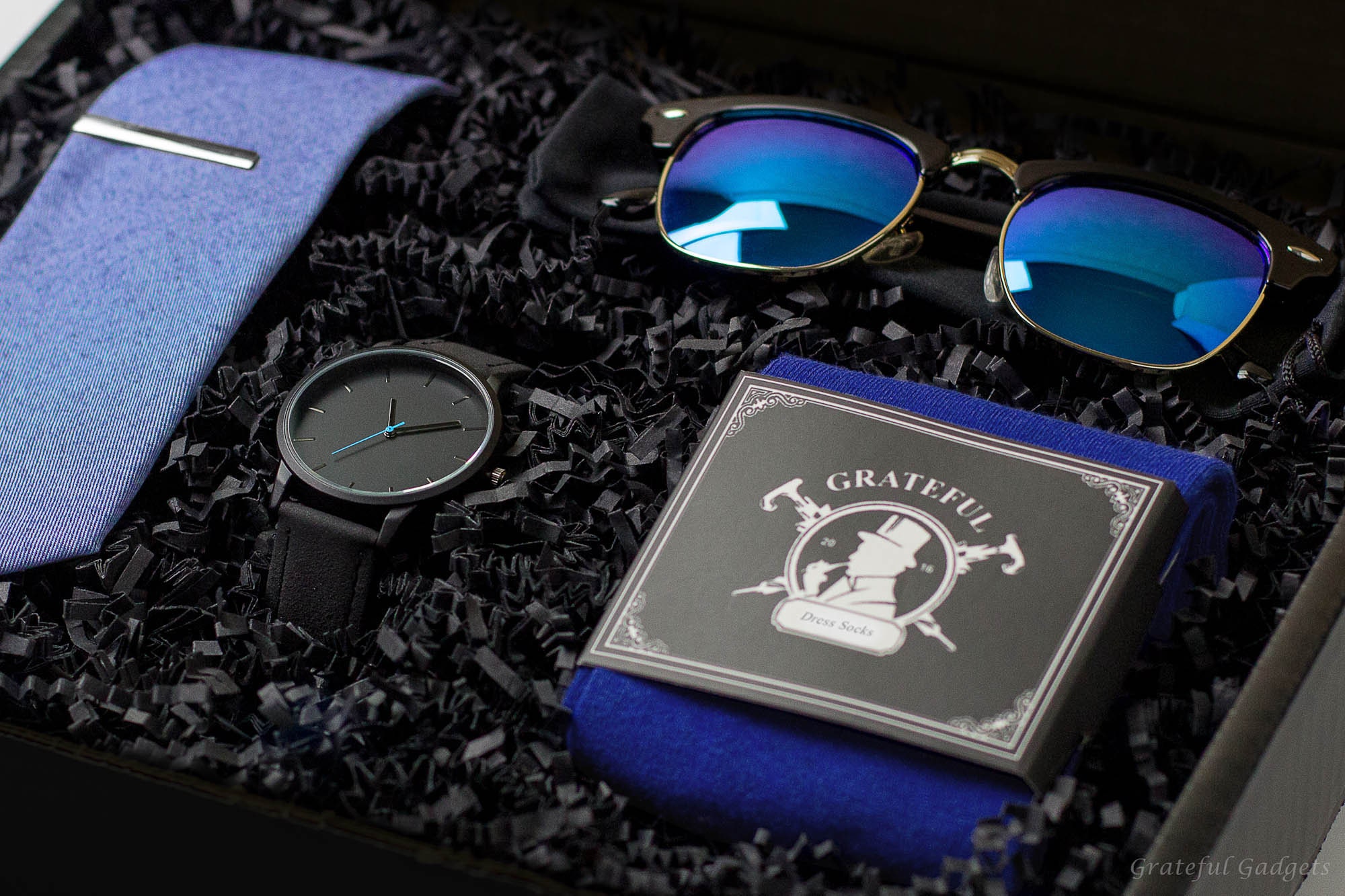 Light Blue Tie Gift Box Set Complete Gift Set for Him - Etsy