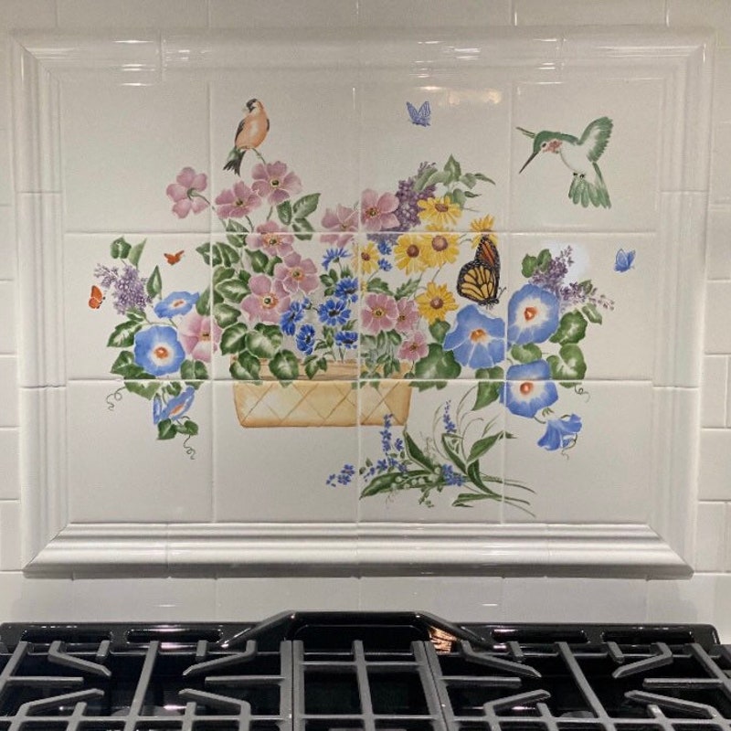 Hand Painted Tiles - Etsy