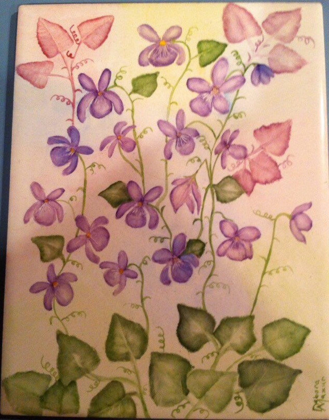 Custom Hand Painted Tiles Including Kitchen Back Splashes | Etsy