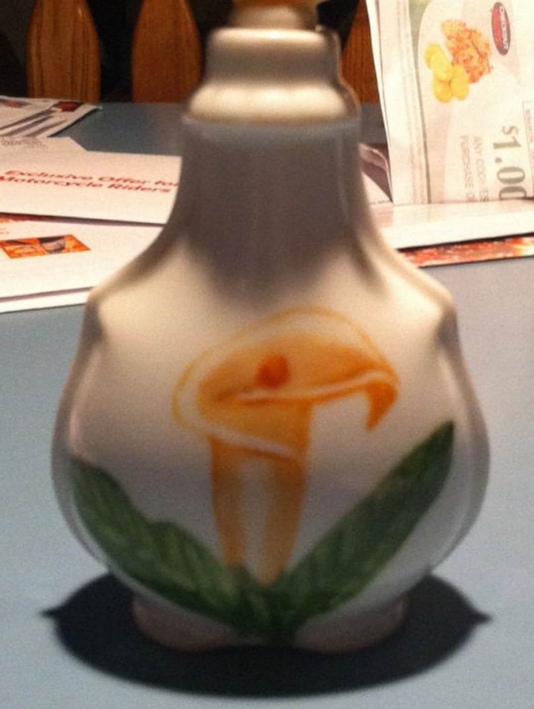 Unique Hand Painted Calla Lily Perfume Bottle - Etsy