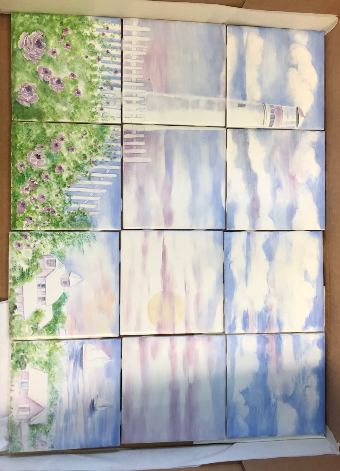 Custom Hand Painted Tiles Including Kitchen Back Splashes, Bathroom ...