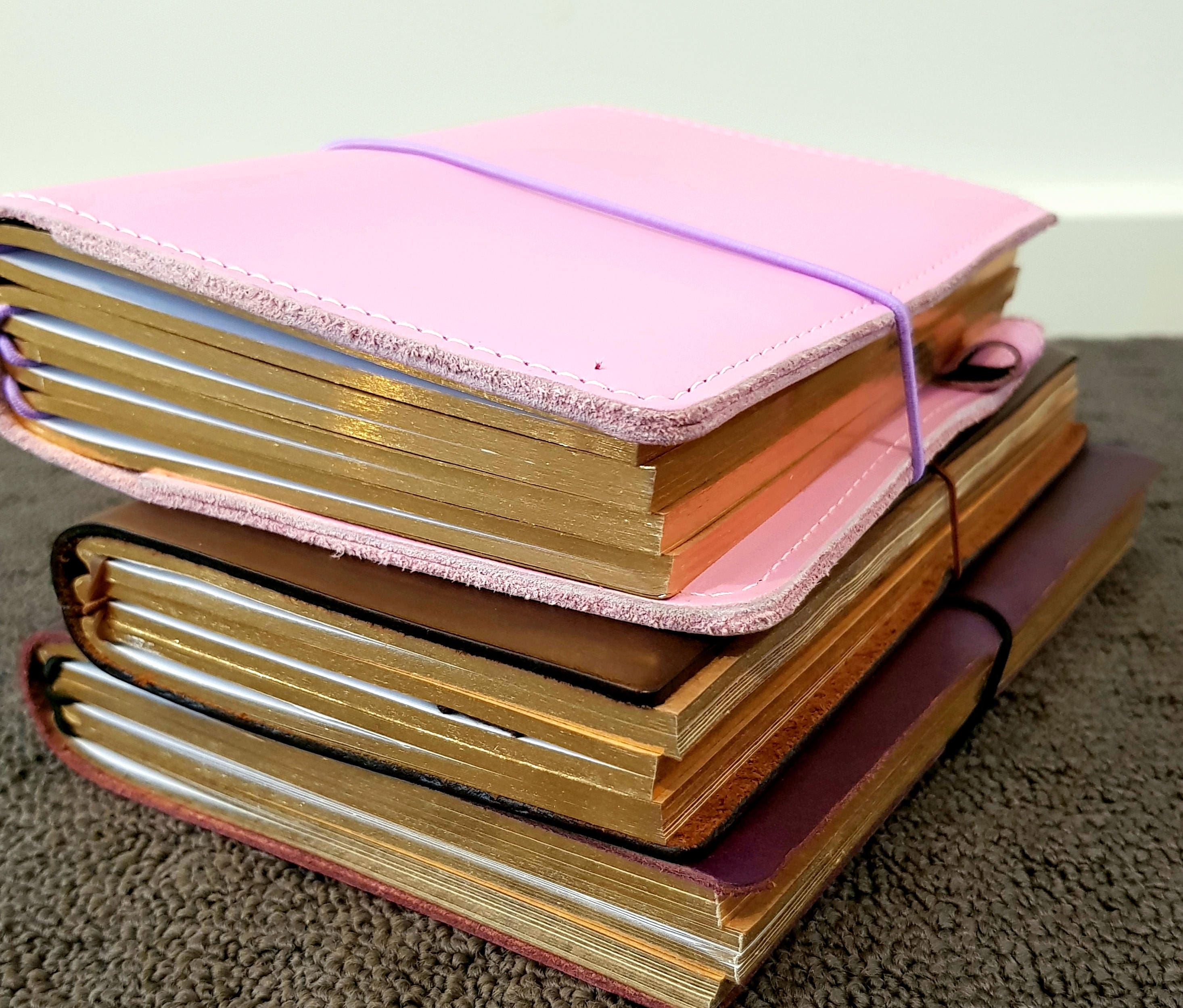 TRAVELERS NOTEBOOK INSERTS Gold Edge B6 A5 Standard Blank - Etsy