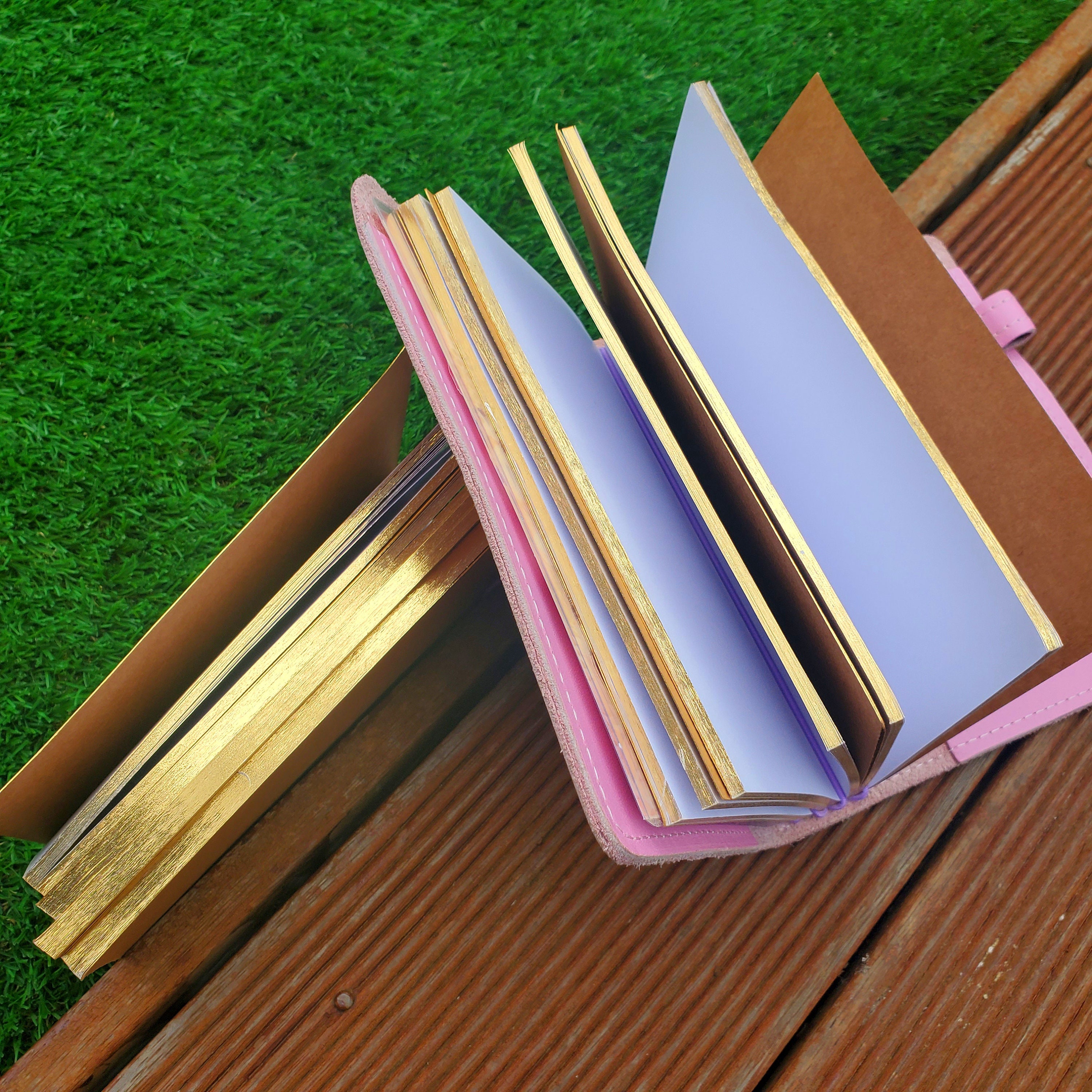 TRAVELERS NOTEBOOK INSERTS Gold Edge B6 A5 Standard Blank - Etsy