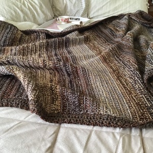 Luxury Weight Soft Cosy Beige Grey Brown Throw Blanket,dark Brown and ...