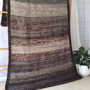 Luxury Weight Soft Cosy Beige Grey Brown Throw Blanketdark - Etsy