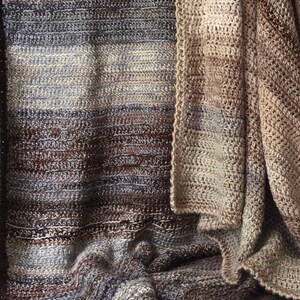 Luxury Weight Soft Cosy Beige Grey Brown Throw Blanket,dark Brown and ...