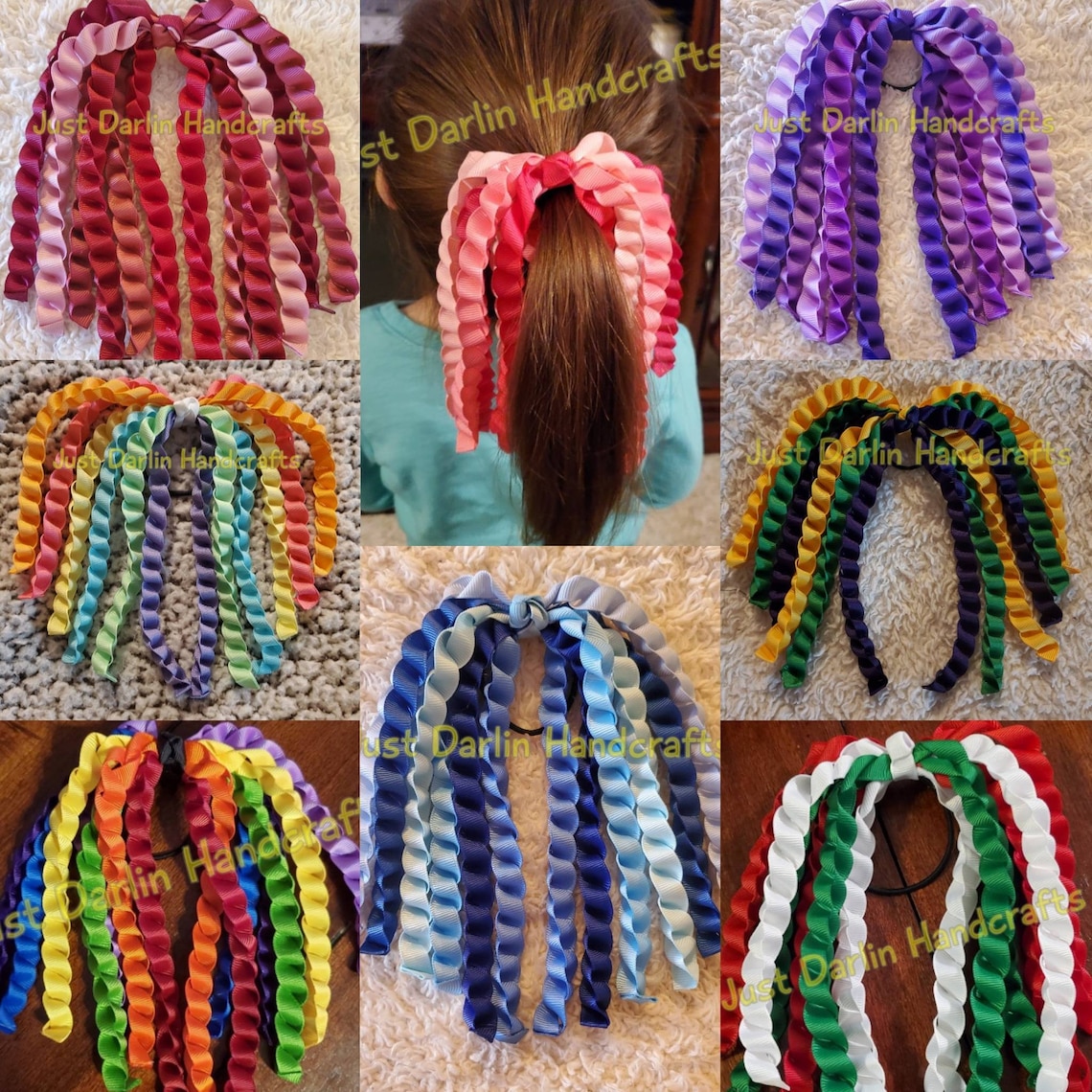 Hair Streamer, Ponytail Streamer, Ribbon Hair Tie, Girls Bows, Ponytail ...