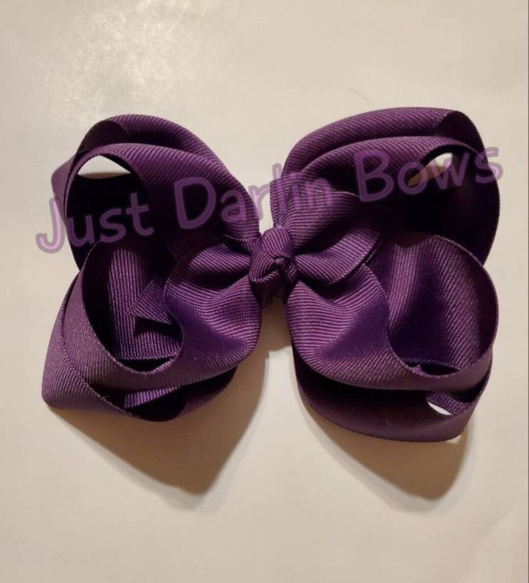 Double Stacked Bows Solid Bows 6 Inch Big Southern Boutique - Etsy