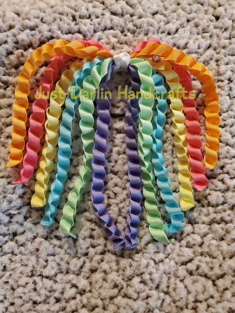 Hair Streamer, Ponytail Streamer, Ribbon Hair Tie, Girls Bows, Ponytail ...