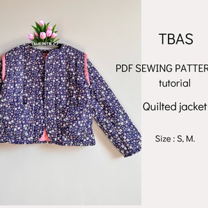 PDF Sewing Pattern Quilted Jacket, Patchwork Jacket Pattern. - Etsy