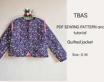 Quilted Jacket Pattern Reversable Jacket Pattern Digital PDF Sewing ...