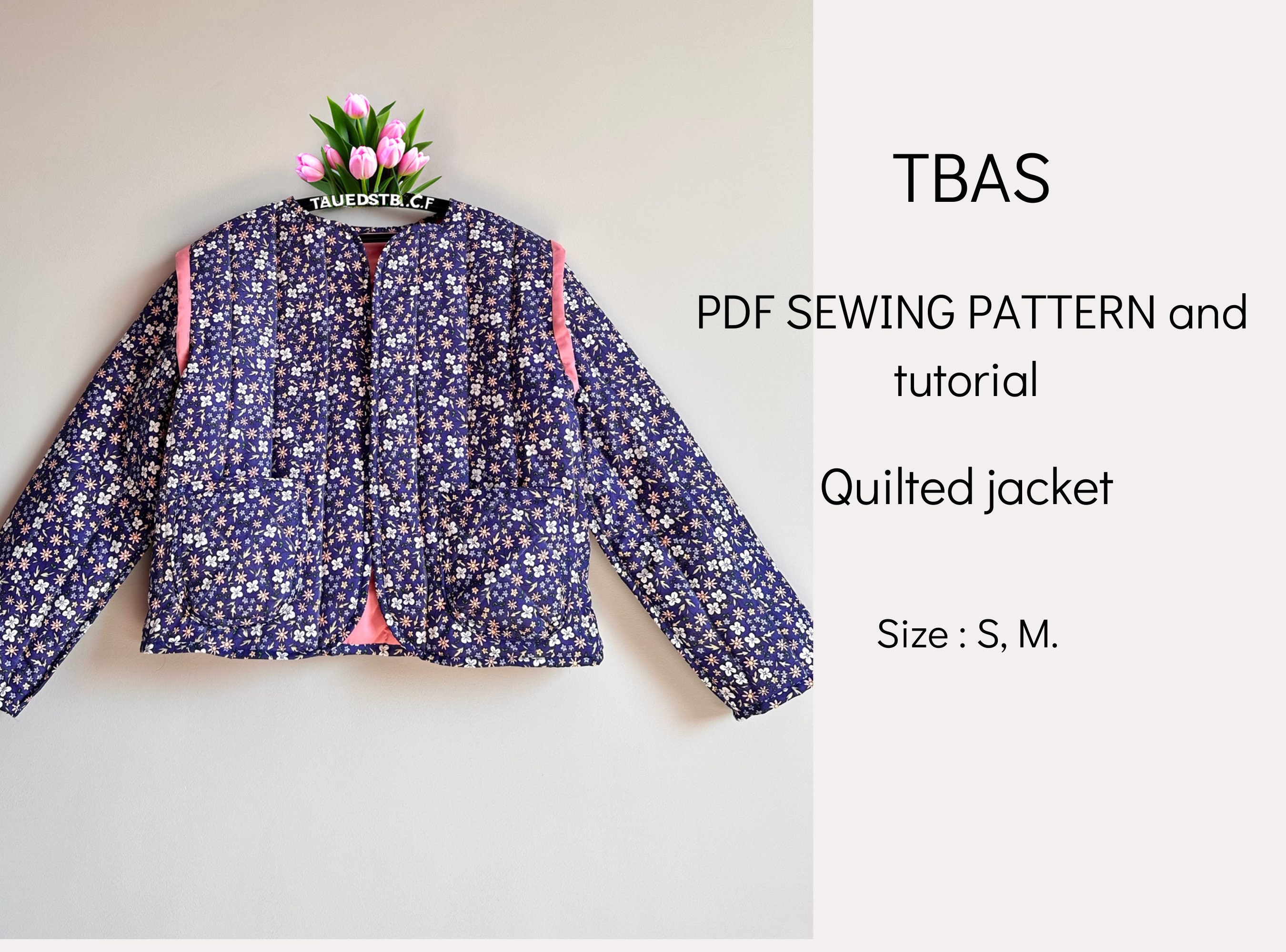 PDF Sewing Pattern Quilted Jacket, Patchwork Jacket Pattern. - Etsy