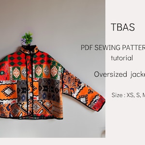 PDF Sewing Pattern Oversized Jacket - Etsy