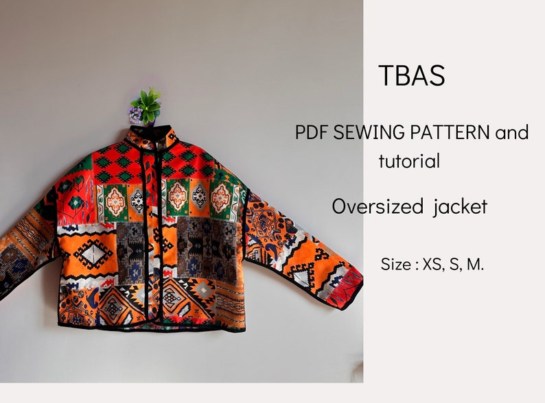 PDF Sewing Pattern Oversized Jacket - Etsy