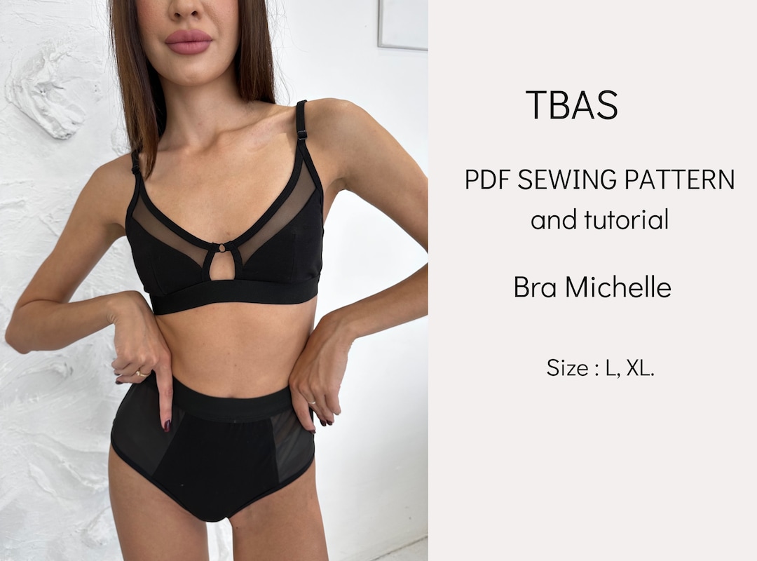 PDF Sewing Pattern Bra With Tutorial. - Etsy