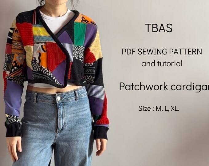 PDF Sewing Pattern Quilted Jacket, Patchwork Jacket Pattern. - Etsy