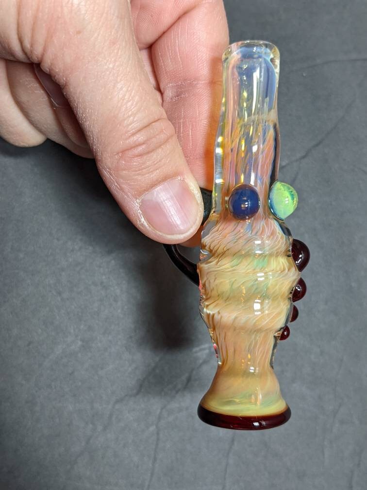 Red and Yellow Color Changing Ray Gun Glass Pipe - Etsy