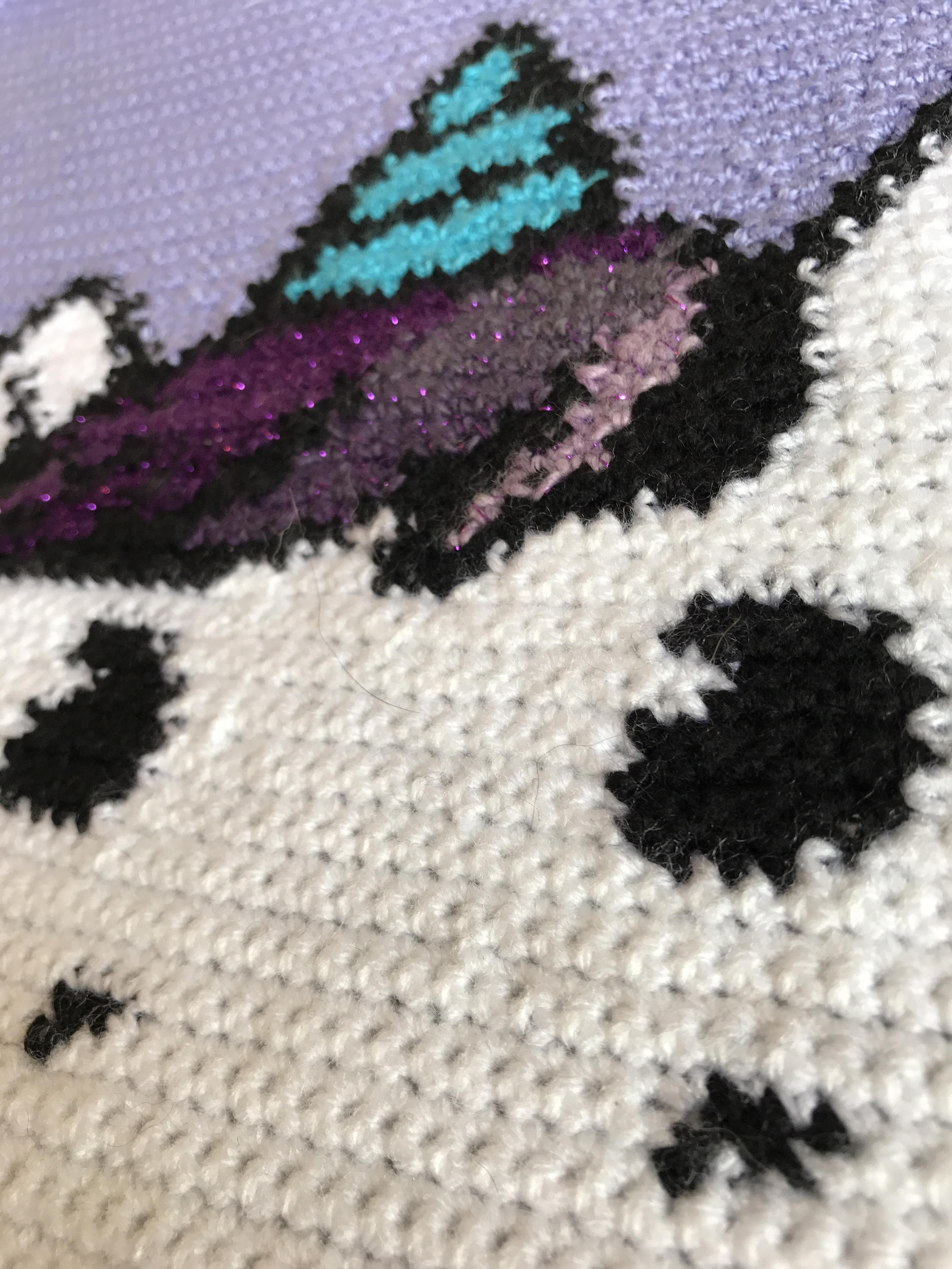 Bubbles the Unicorn Intarsia Blanket - Etsy