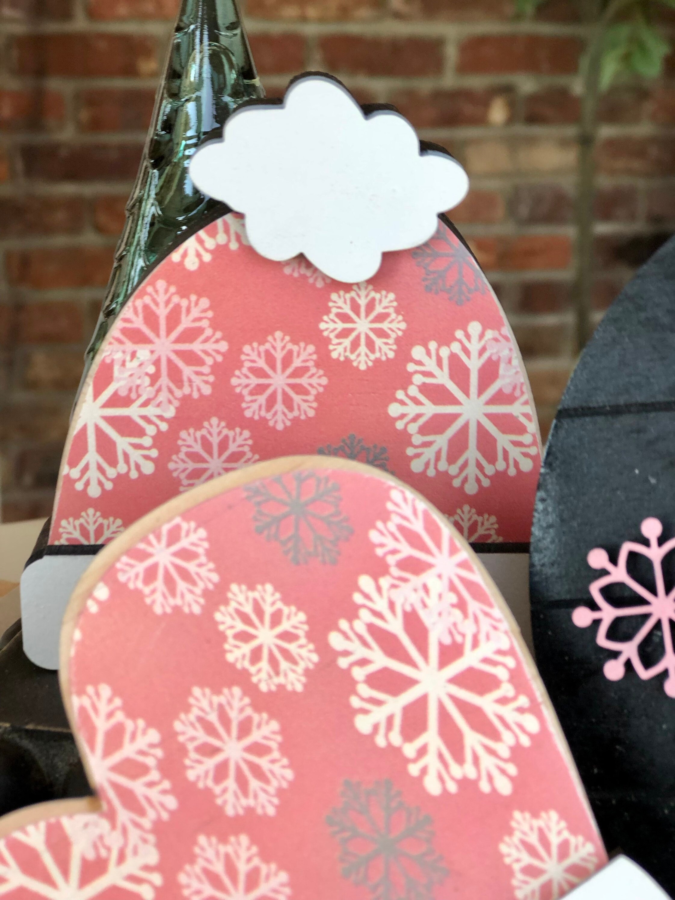 Snowman Tiered Tray Decor Winter Mini Signs Pink Snowman - Etsy