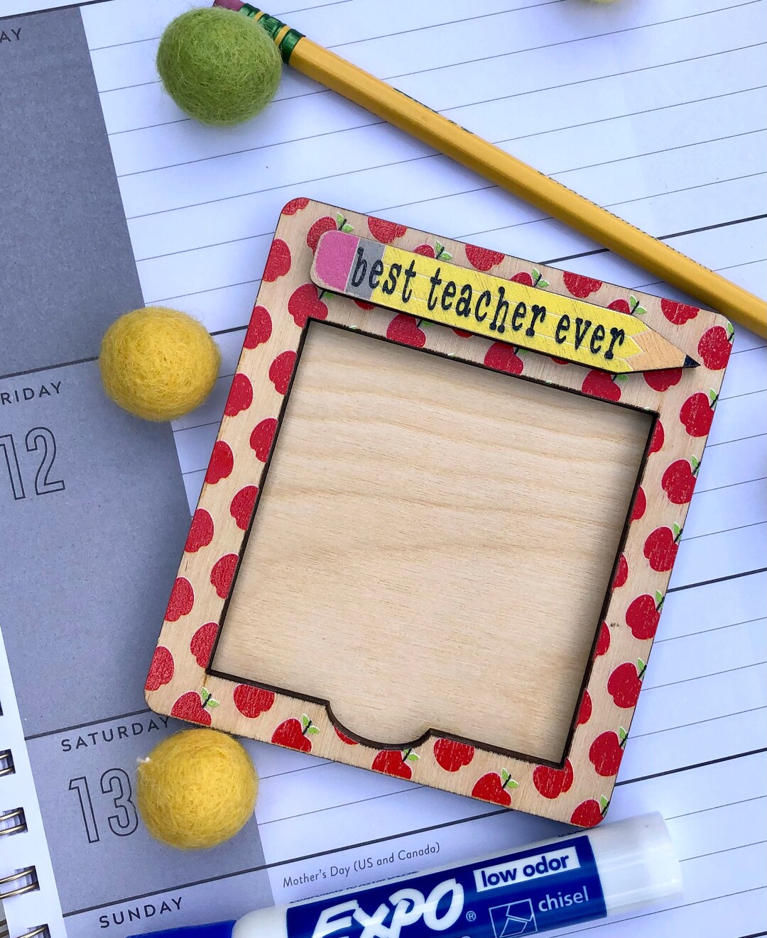 Teacher Note Holder, Teacher Gift, Personalized Note Holder - Etsy