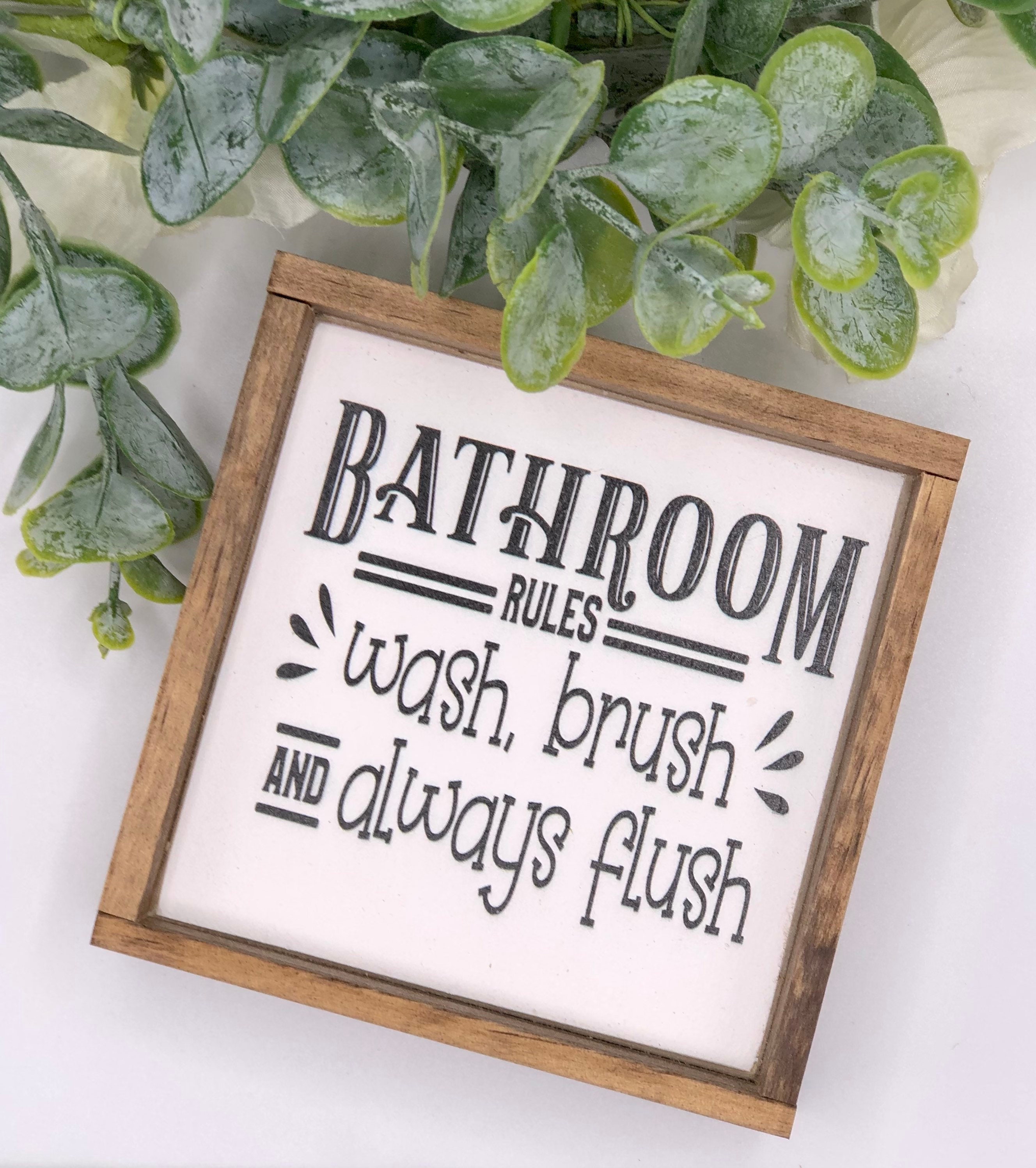 Boho Bathroom Small Signs Mini Restroom Signs Funny - Etsy