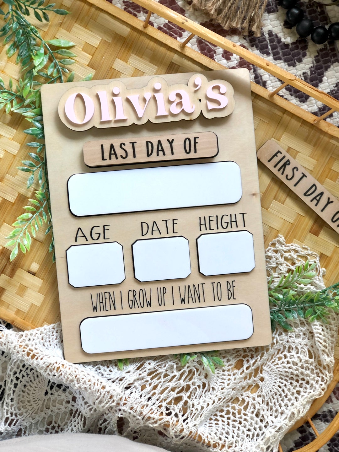 Back to School Sign, First Day of School, Last Day of School, School ...