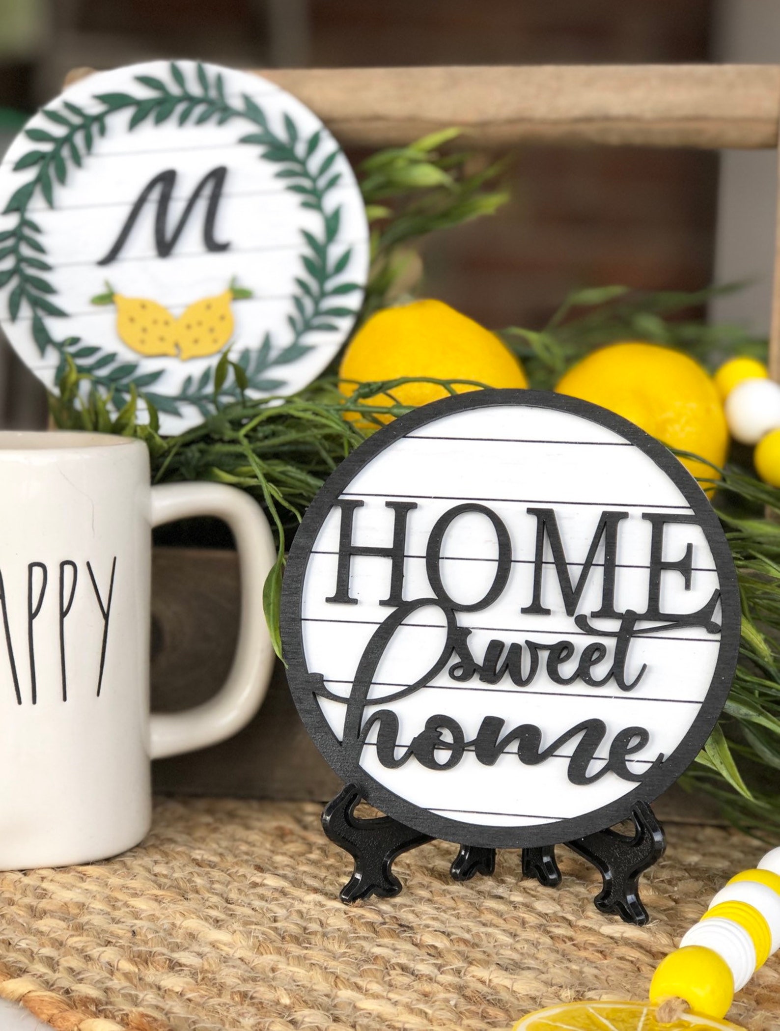 Tiered Tray Sign Home Sweet Home Faux Shiplap Sign - Etsy Canada