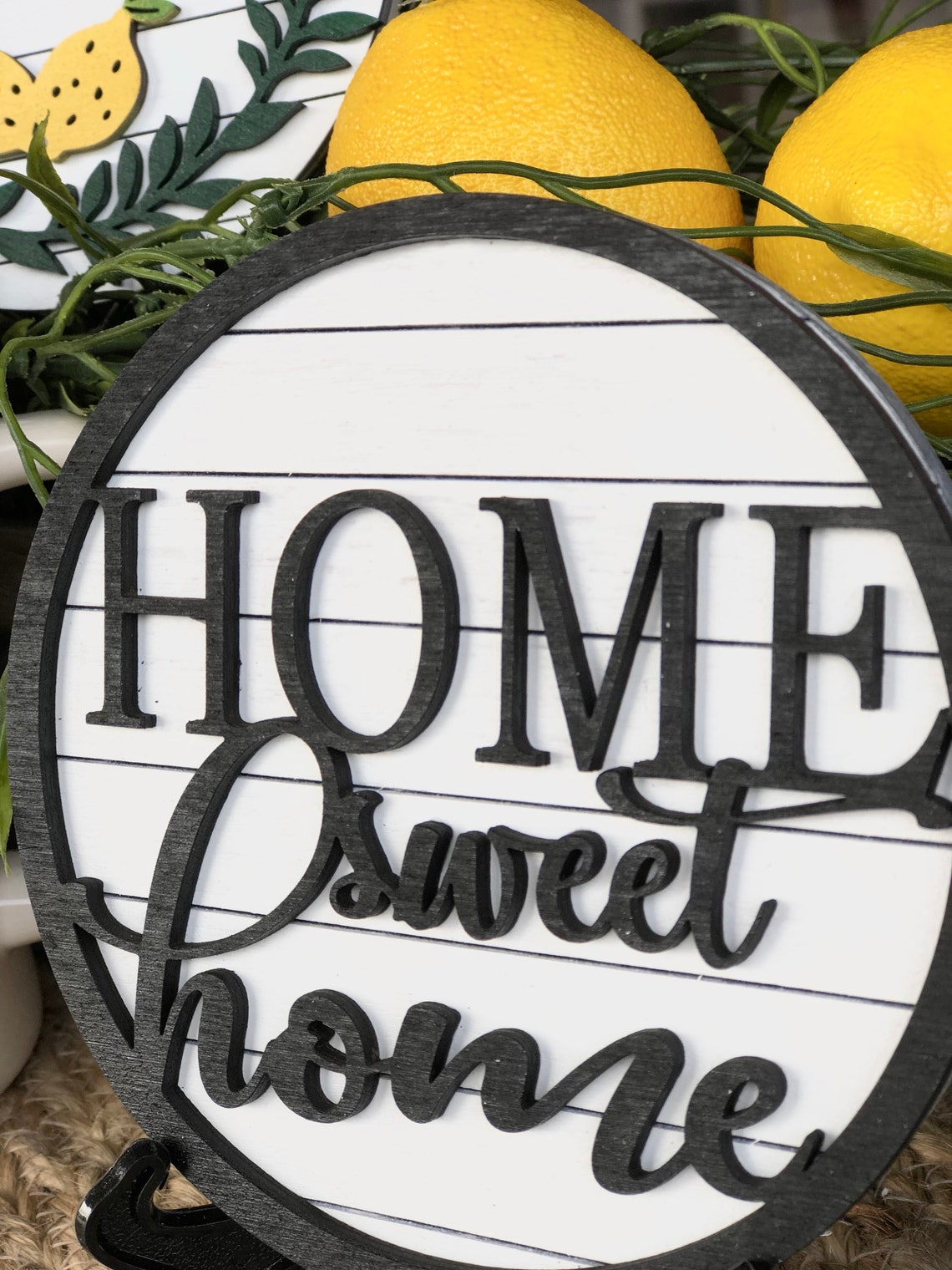 Tiered Tray Sign Home Sweet Home Faux Shiplap Sign - Etsy Canada