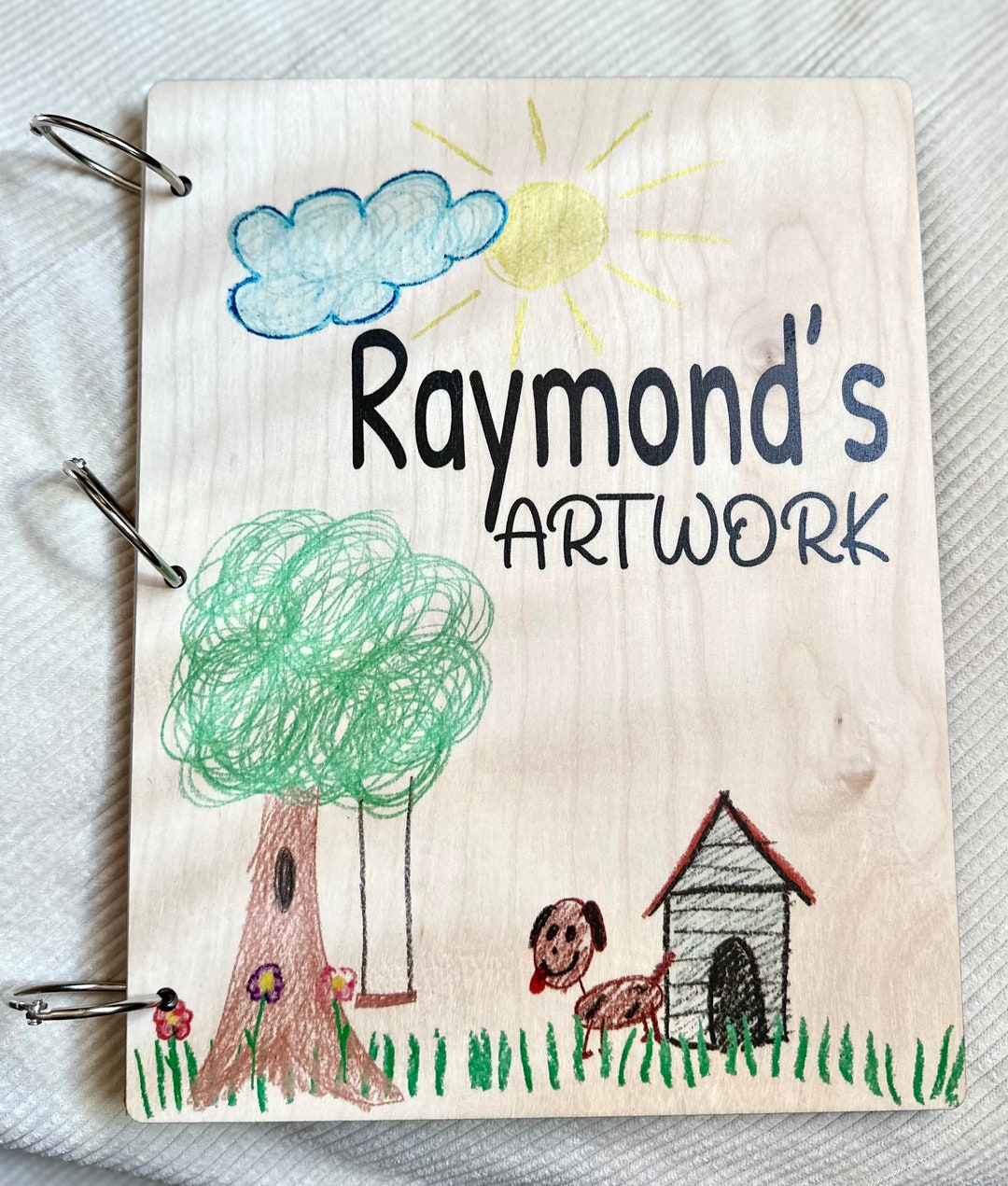 Kids Artwork Keeper, Gift for Mom, Artwork Holder, Gift for Mom, Child ...