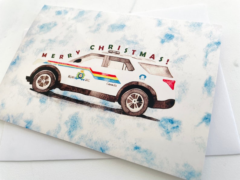 RCMP Ford Explorer Cruiser Merry Christmas Card - Etsy