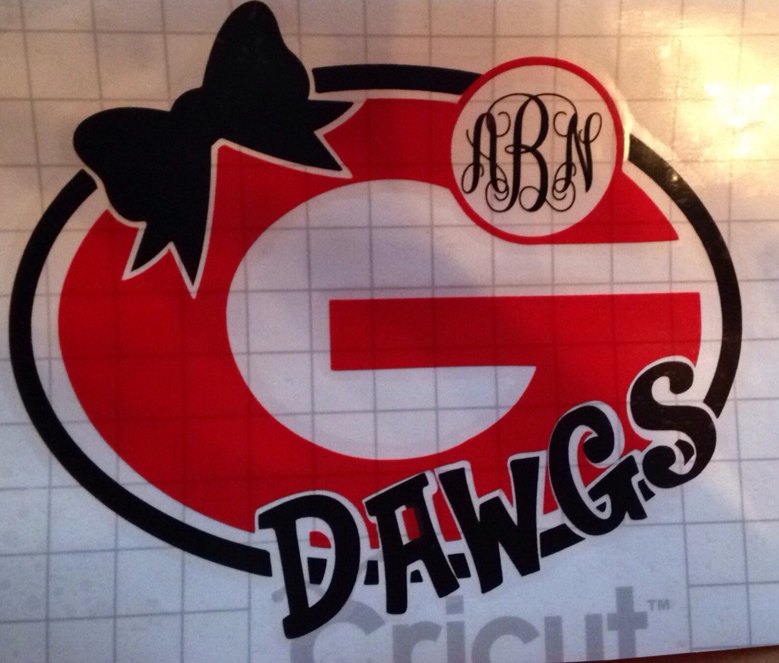 Georgia Bulldog Monogram / Vinyl Decal Monogram Vinyl Decal Georgia ...