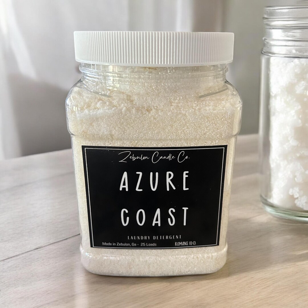 Organic Powdered Laundry Detergent, Azure Coast Fresh Scented Laundry Detergent , 25 Oz, HE ...