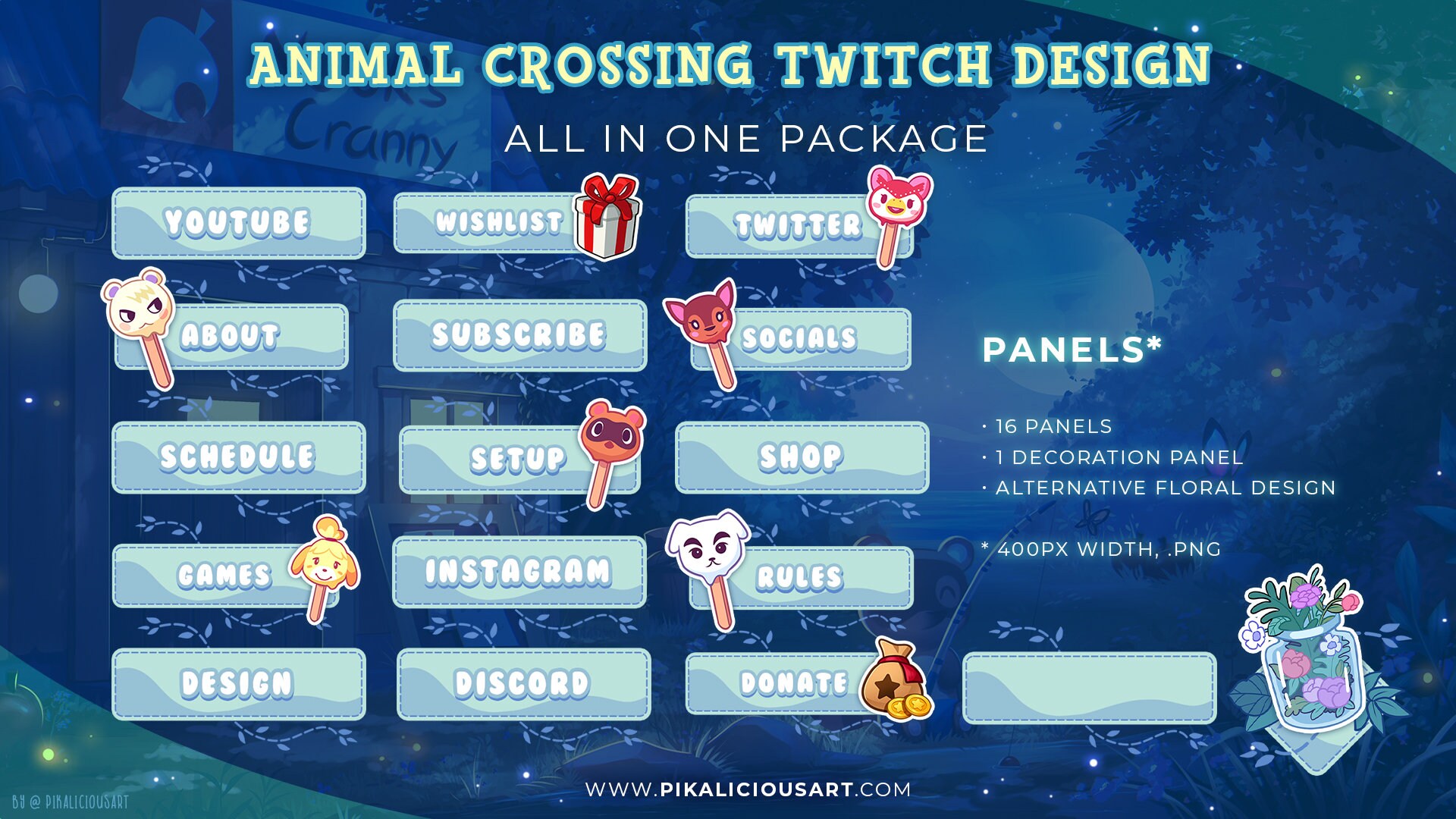 Animal Crossing Twitch Design All in One Package - Etsy