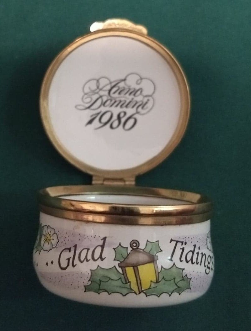 Enamel Trinket Box Crummles 1986 Pill Box Snuff Box Made in - Etsy UK