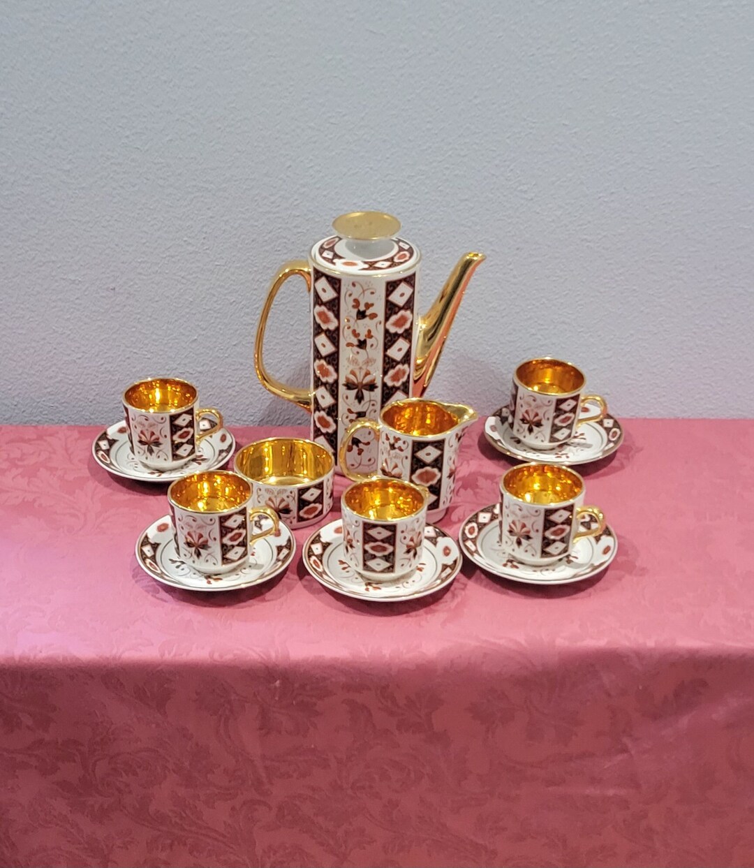 Vintage 1960s Arklow Bone China Coffee/tea Set Features Coffee/tea Pot ...