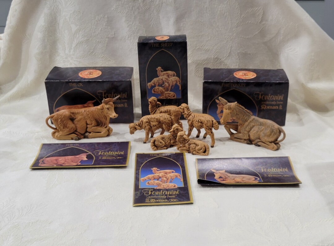 Fontanini Standing Donkey 5 Scale Nativity Animal Vintage 1992 Original ...