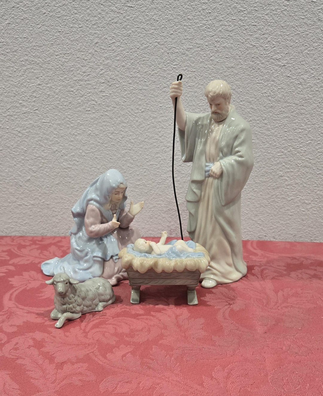 Enesco Nativity Vintage Porcelain Holy Family Joseph, Mary, Jesus in ...