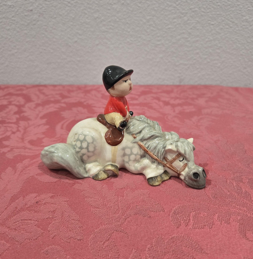 Norman Thelwell Figurine Signed by John Beswick kickstart 1982 Vintage ...