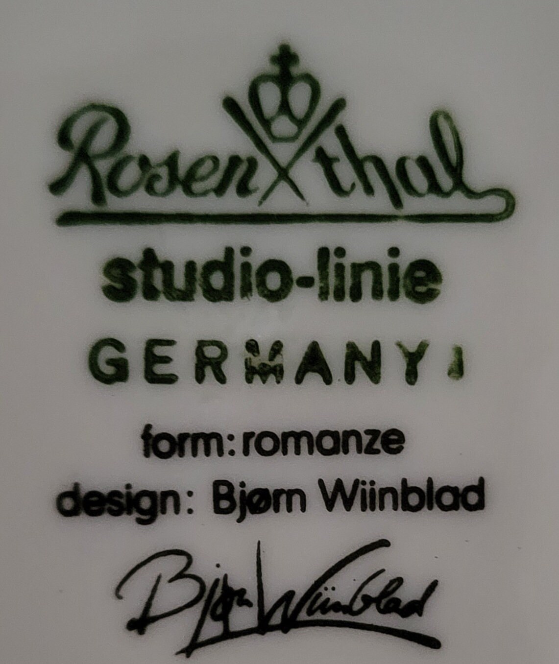 Vintage Rosenthal Bjorn Wiinblad "romanz" Bowl MINT Artist Signed ...