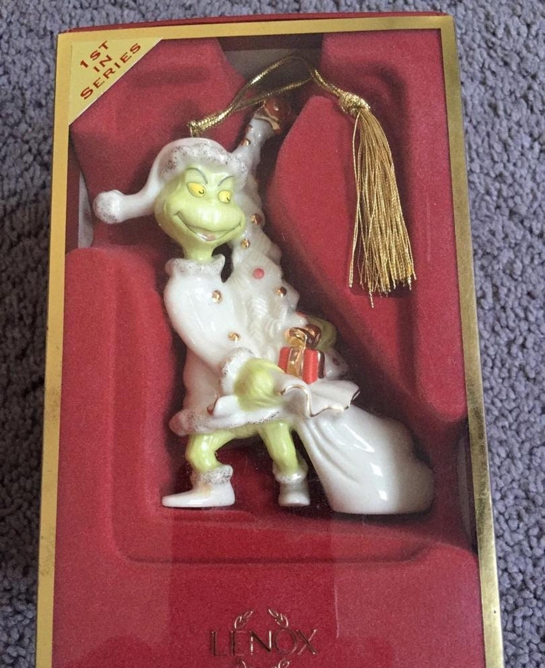 Lenox Grinch Ornament away With the Tree First in Series Annual 2000 ...