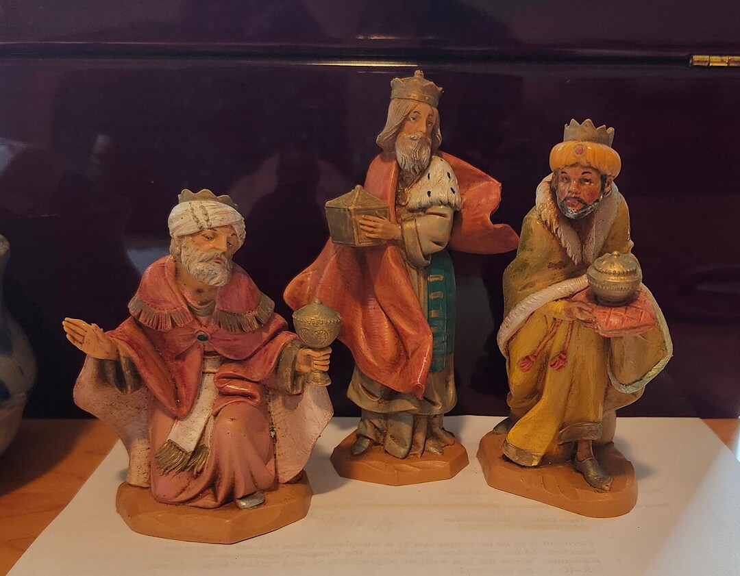 Set of 3 Fontanini 5 Scale Heirloom Nativity 1992 Magi Wisemen Kings ...