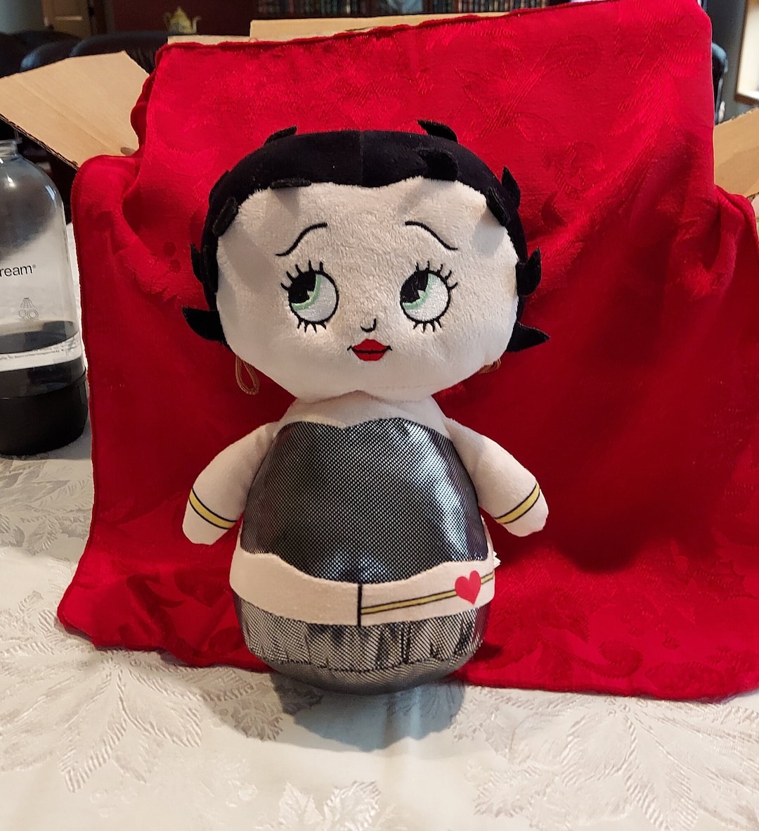 Vintage Betty Boop Plush Doll: 10" Kellytoy, Silver Sequin Dress - Etsy